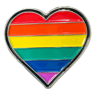 Rainbow Pride Heart Pin – Basics Clothing Store