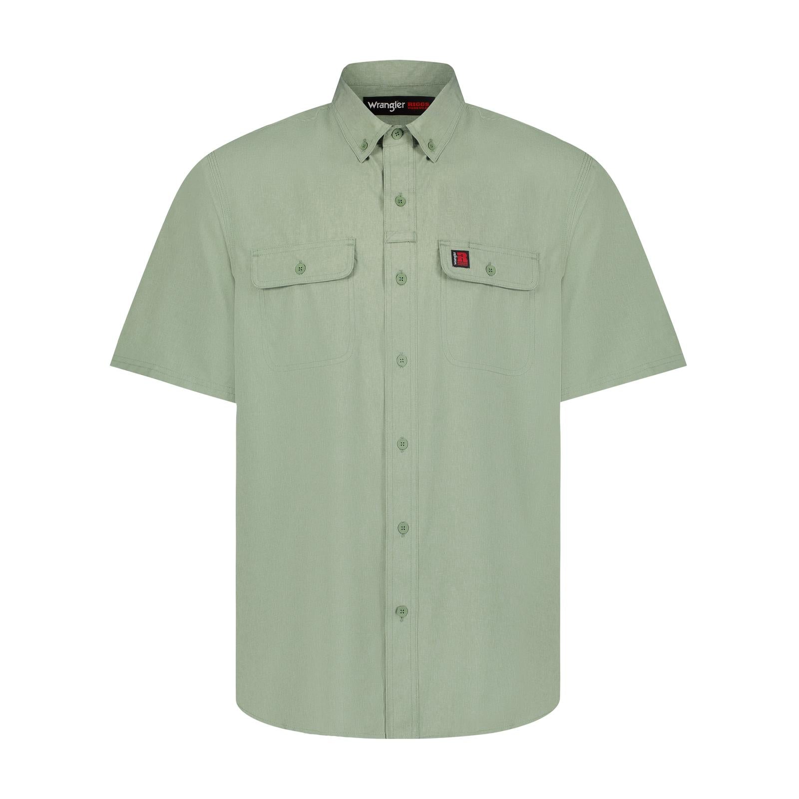 Wrangler RIGGS Workwear® Lightweight Vented Work Shirt - Hedge Green ...