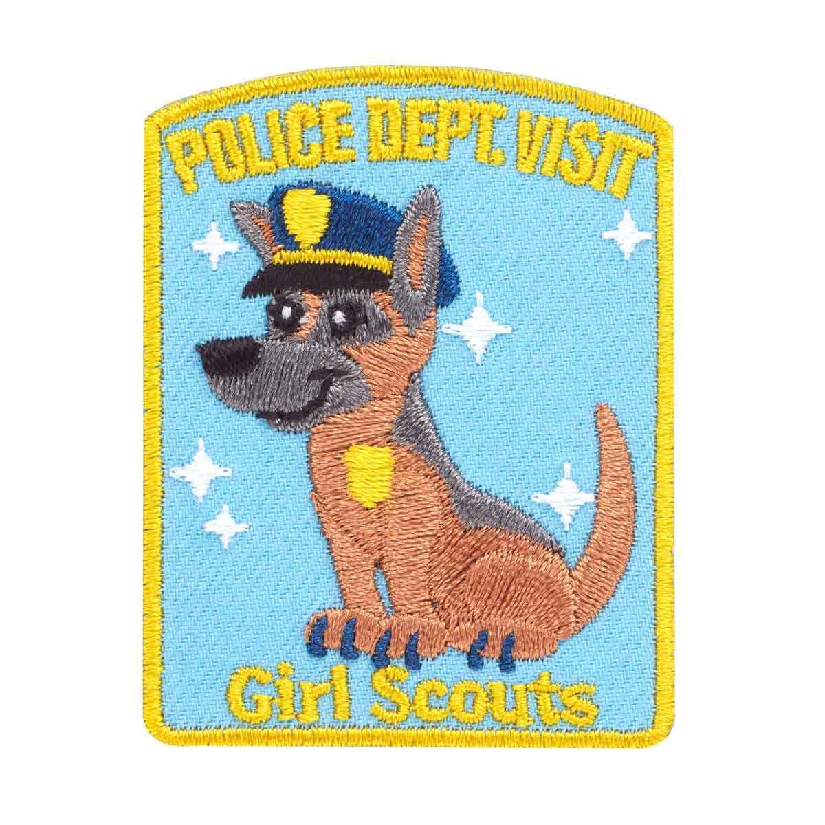 Girl Scouts Police Dog Visit Iron On Fun Patch – Basics Clothing Store