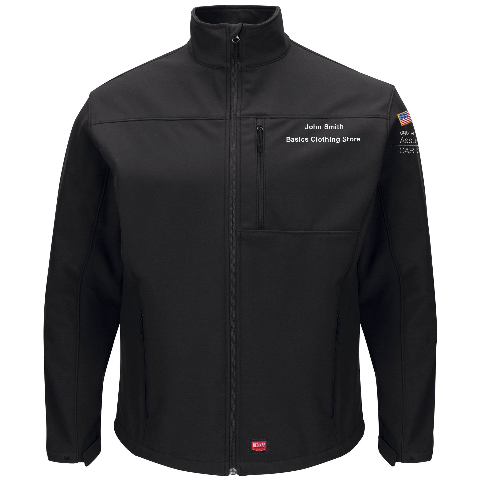 Hyundai® Men's Deluxe Soft Shell Jacket - Black – Basics Clothing Store