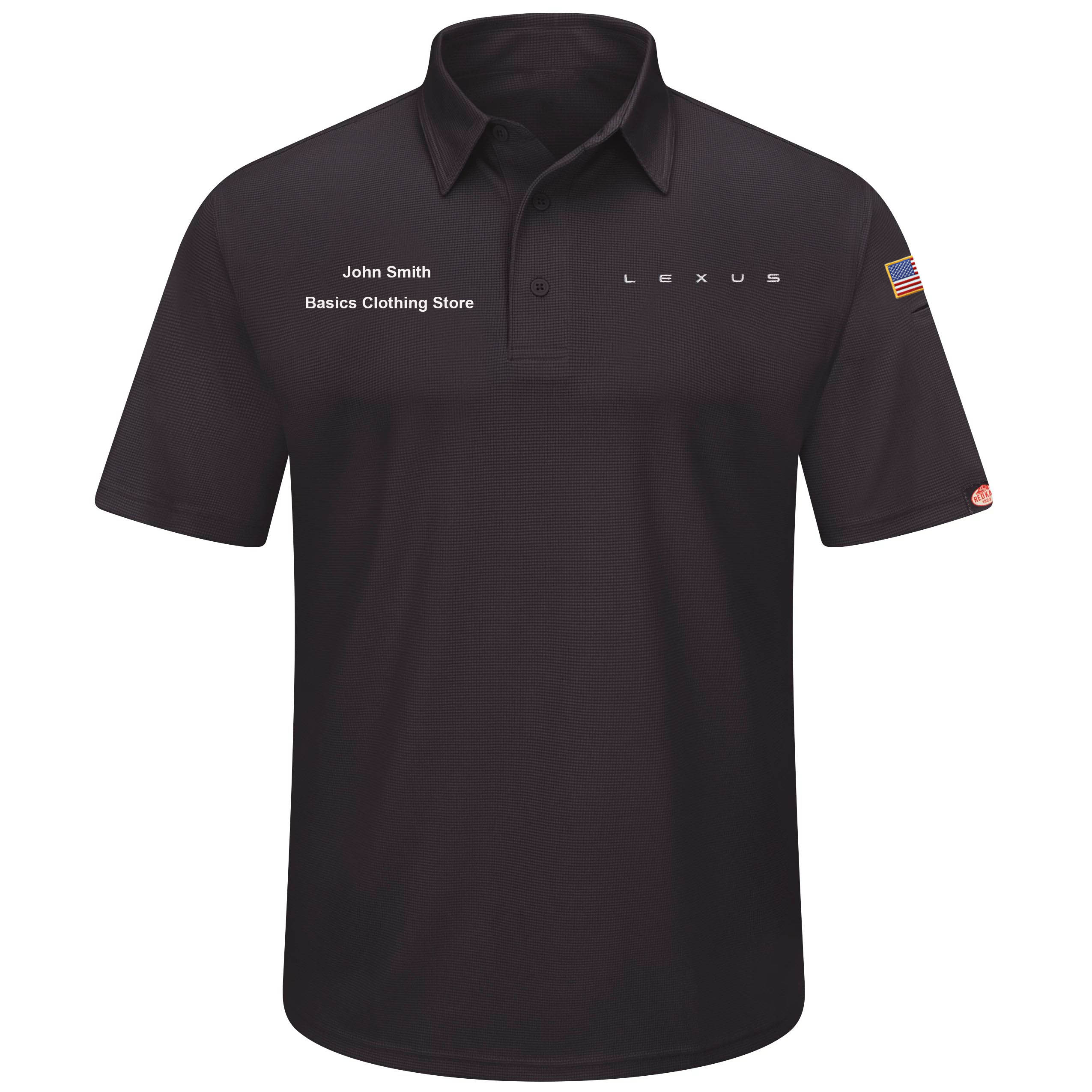 Lexus® Men's Short Sleeve Performance Knit Flex Series Pro Polo - Blac ...