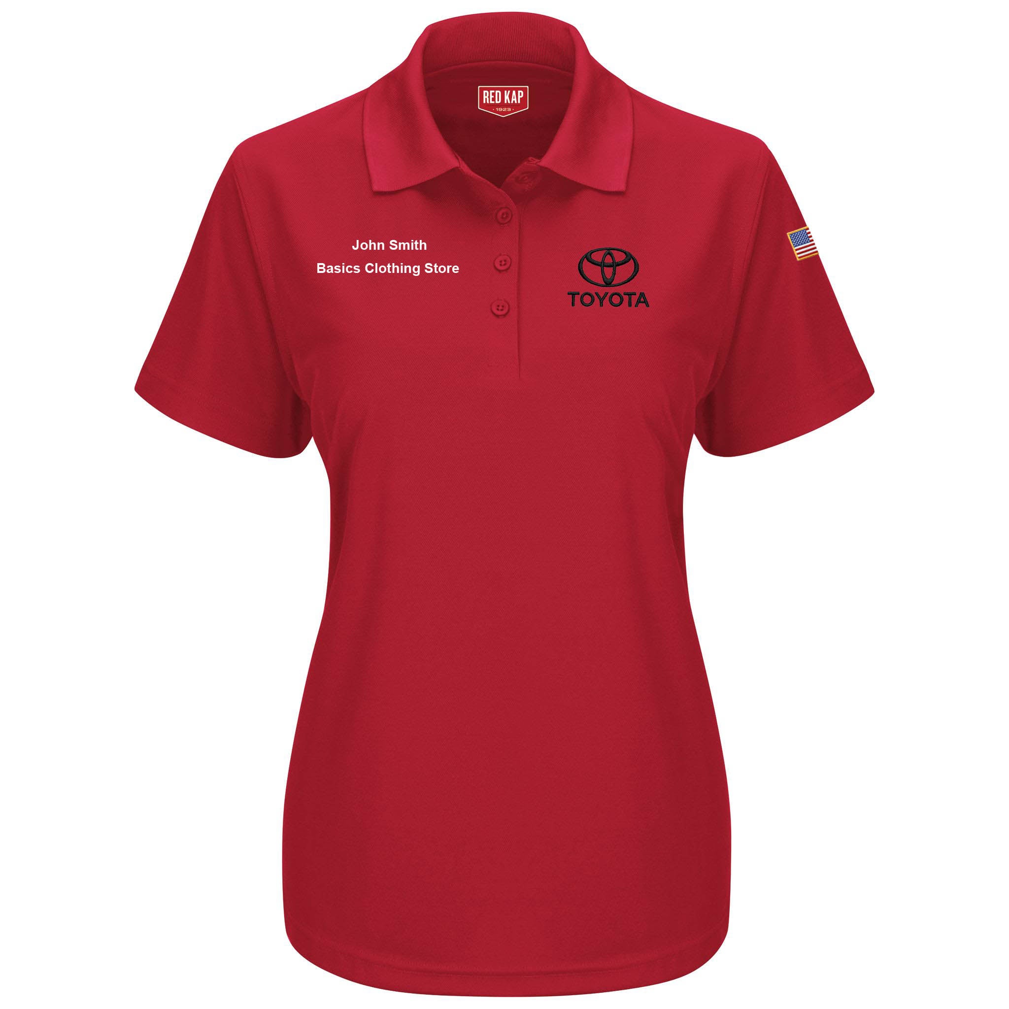 Toyota® Women's Short Sleeve Performance Knit® Pocketless Core Polo ...
