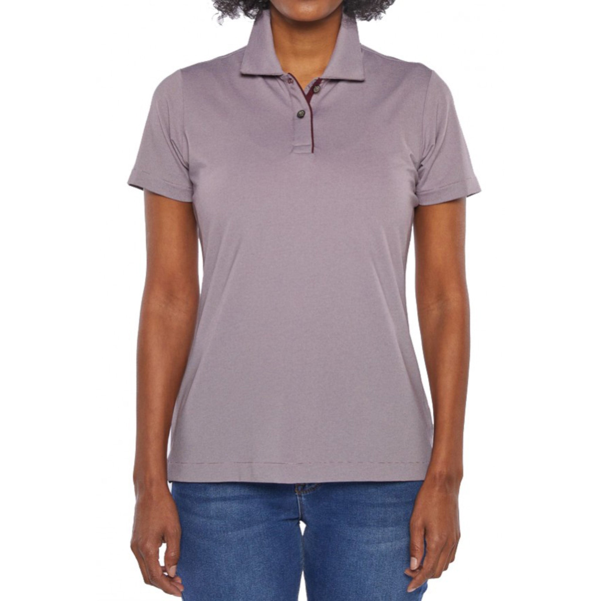 Pro Celebrity Women's Hampton Micro Stripe Polo Shirt – Basics Clothing ...