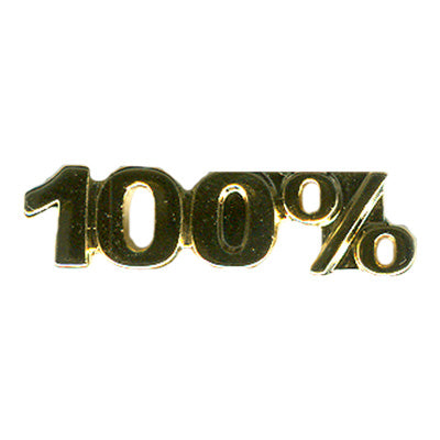 100% - Text Pin – Basics Clothing Store