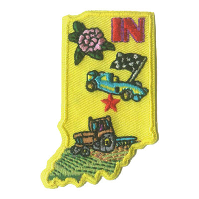 Indiana State Patch – Basics Clothing Store
