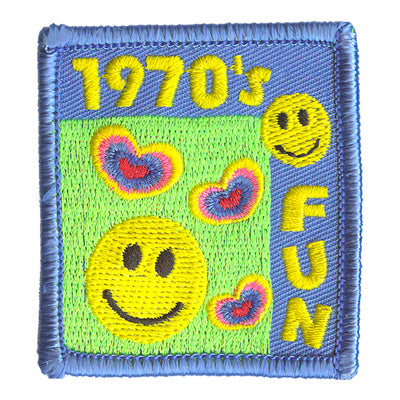12 Pieces-1970's Fun Patch-Free shipping – Basics Clothing Store