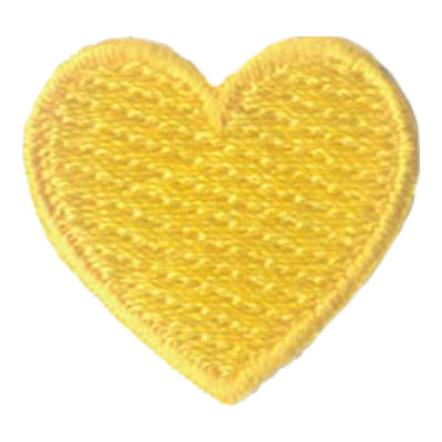 1 Inch Heart (Yellow) Patch – Basics Clothing Store