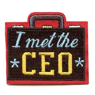 12 Pieces-I Met The CEO Patch-Free shipping – Basics Clothing Store