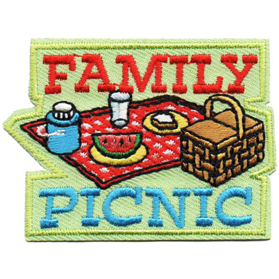 12 Pieces-Family Picnic Patch-Free shipping – Basics Clothing Store