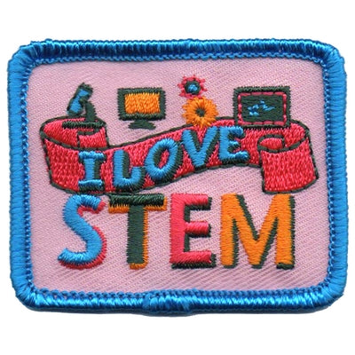 I Love STEM Patch – Basics Clothing Store