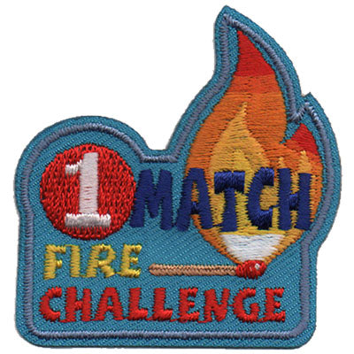 1 Match Fire Challenge Patch – Basics Clothing Store